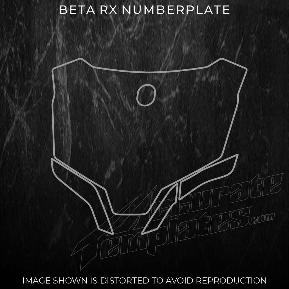 BETA RX FRONT NUMBERPLATE – Accurate Templates
