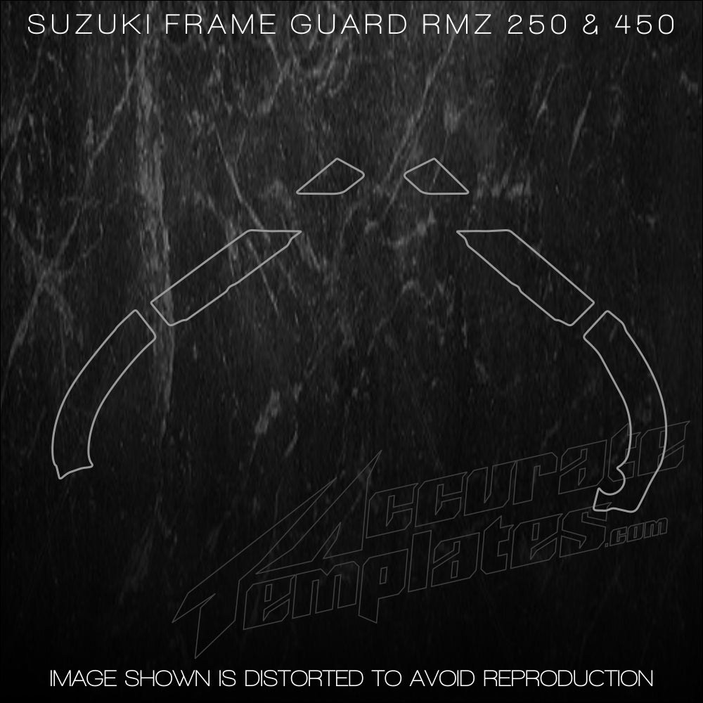 FRAME GUARD SUZUKI RMZ 250 2019 -Up & RMZ 450 2018 -Up – Accurate Templates