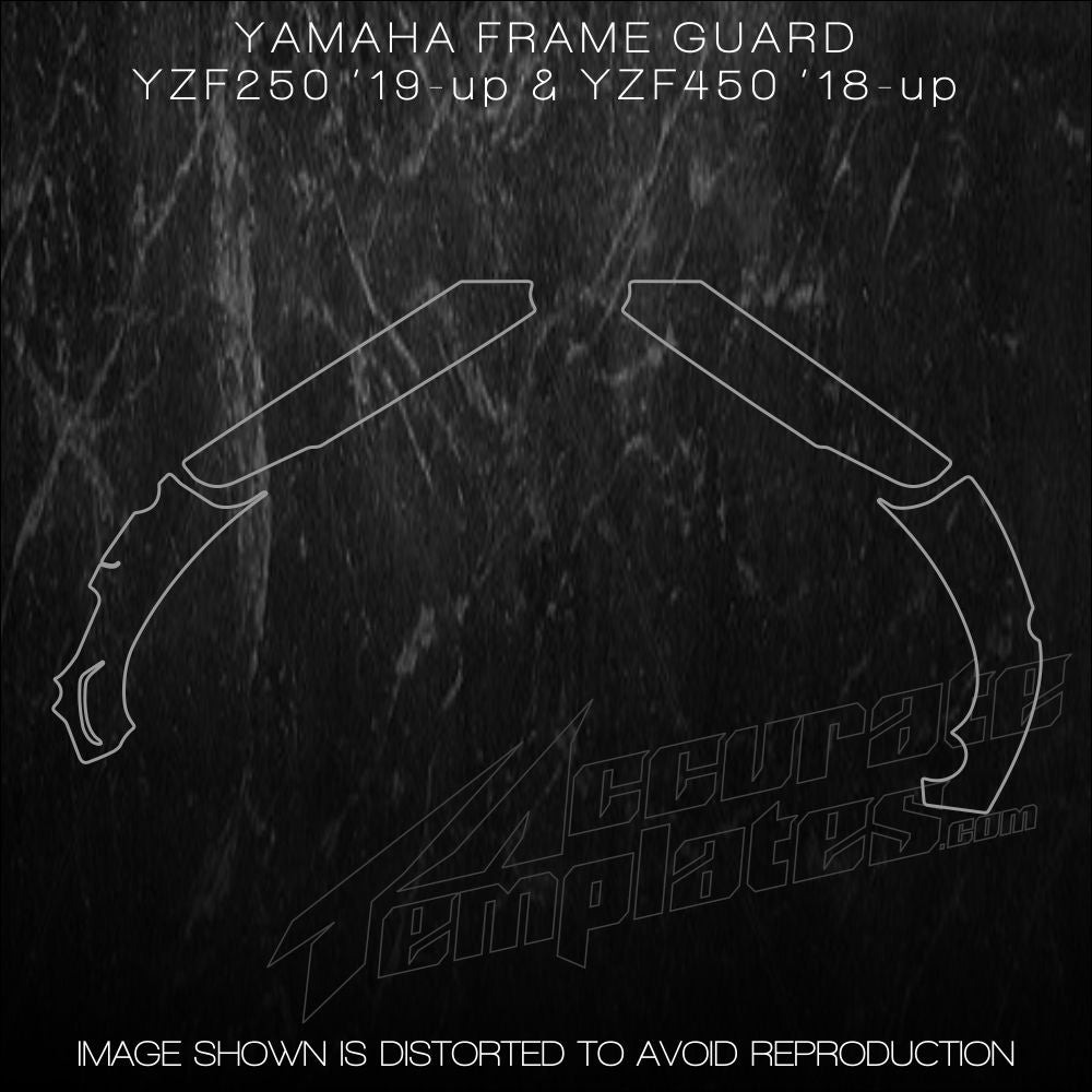 FRAME GUARD YAMAHA YZF 250 2019 -Up & YZF 450 2018 -Up – Accurate Templates
