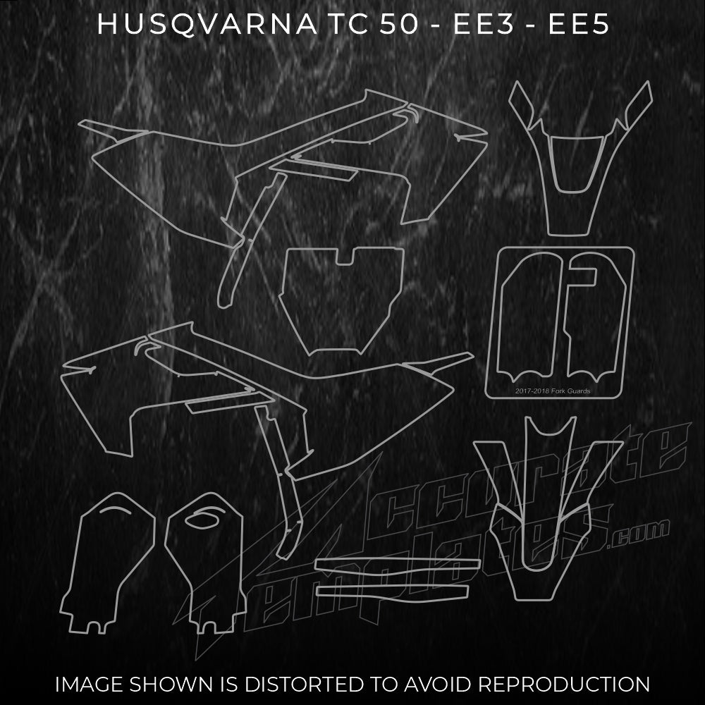 HUSQVARNA TC 50 2017-2023 & ELECTRIC EE3 / EE5 – Accurate Templates