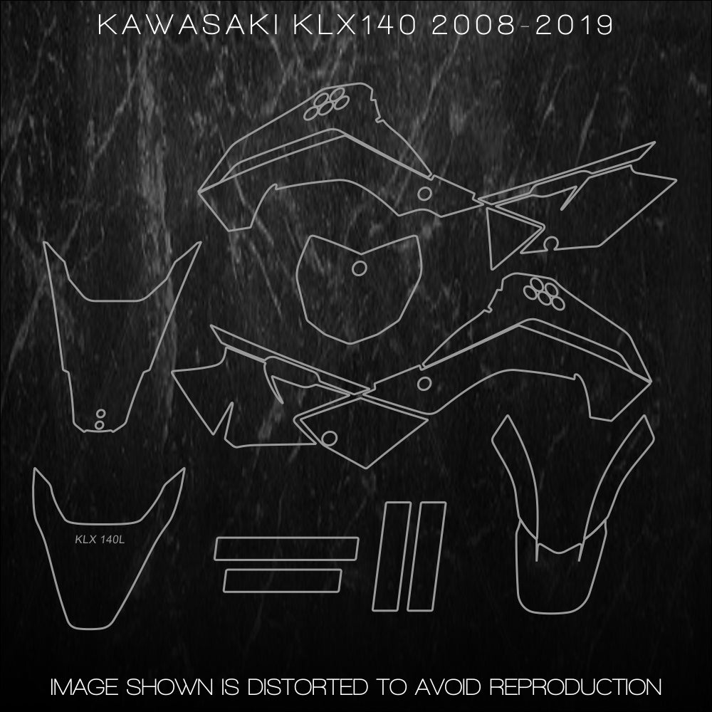 KAWASAKI KLX140 2008-2023 – Accurate Templates