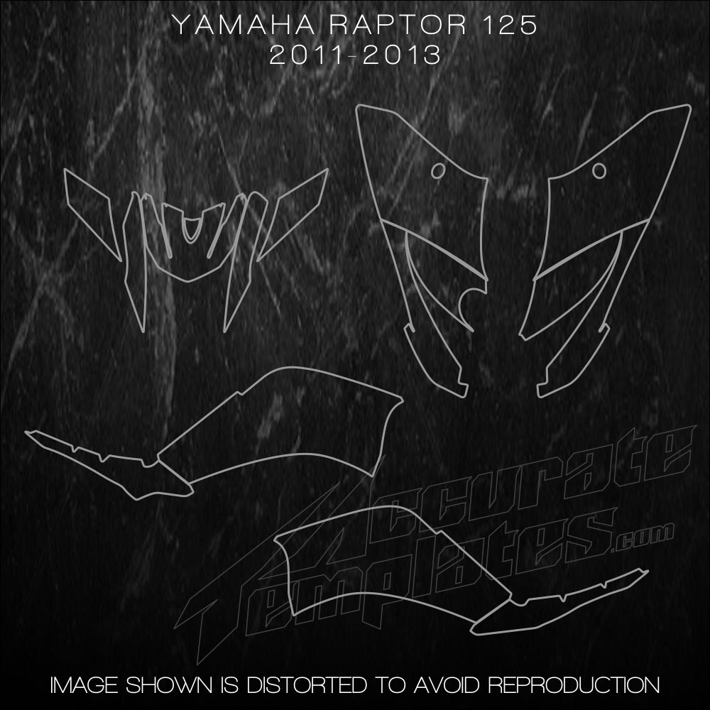 YAMAHA RAPTOR 125 2011 - 2013 – Accurate Templates