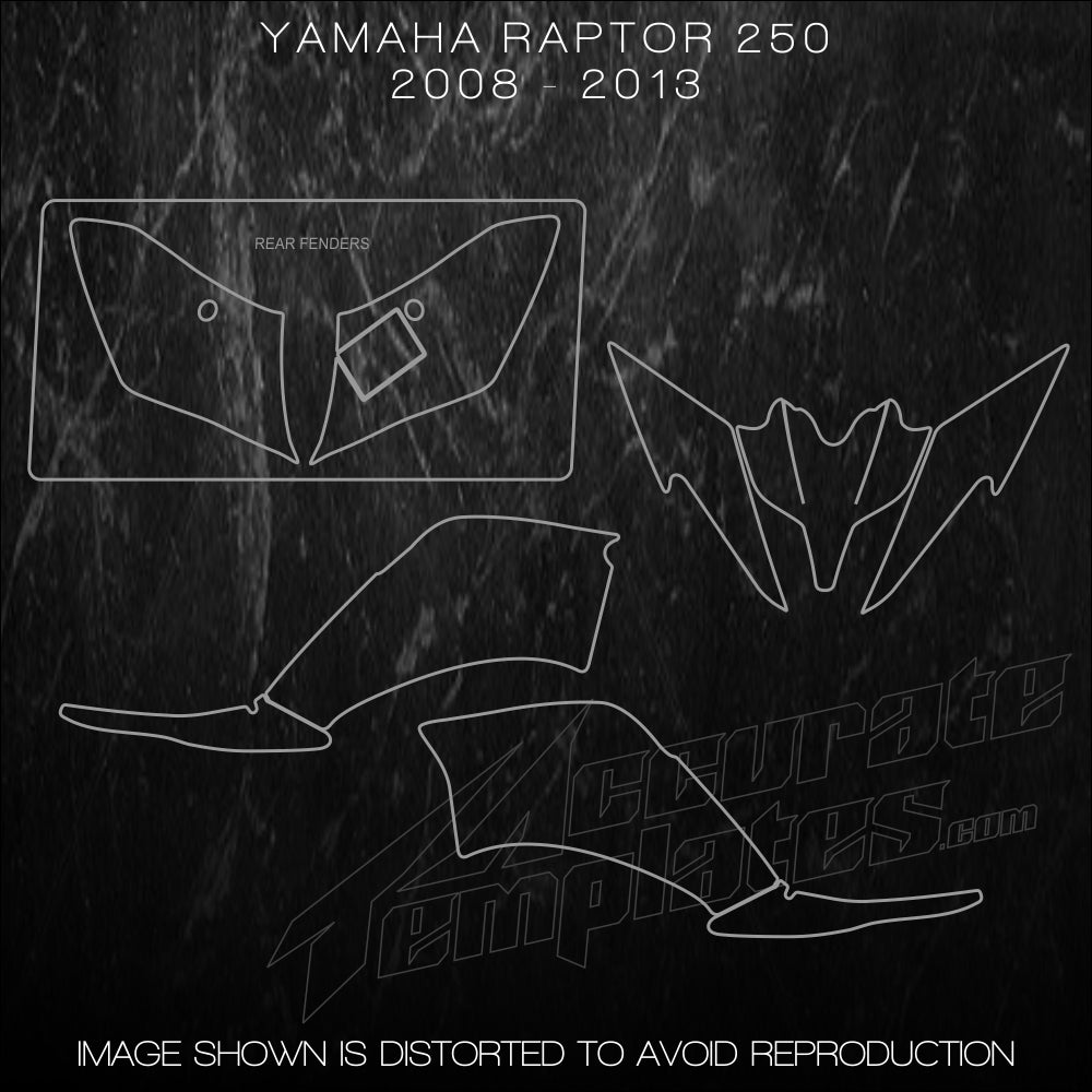 YAMAHA RAPTOR 250 2008-2013 – Accurate Templates