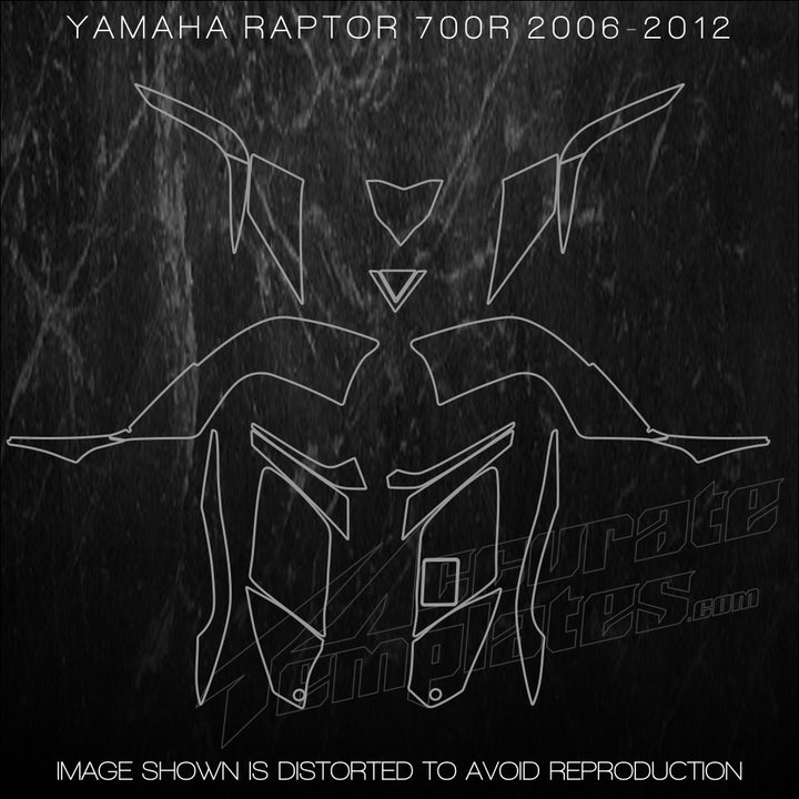 YAMAHA RAPTOR 700R 2006 - 2012 – Accurate Templates