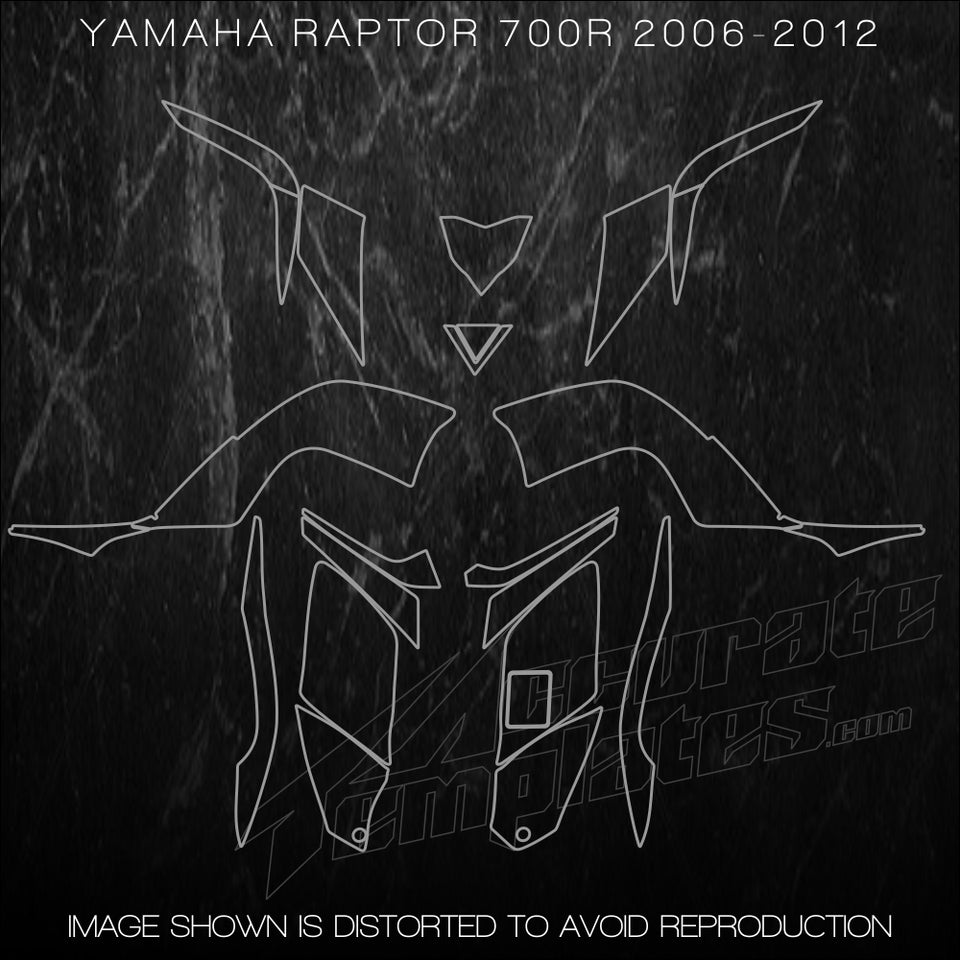 YAMAHA RAPTOR 700R 2006 - 2012 – Accurate Templates