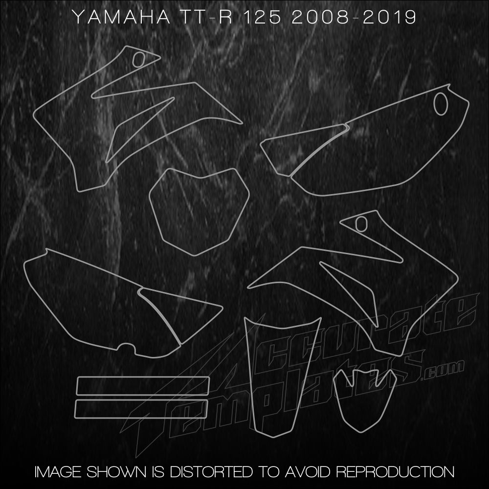 YAMAHA TTR125 2008-2022 – Accurate Templates